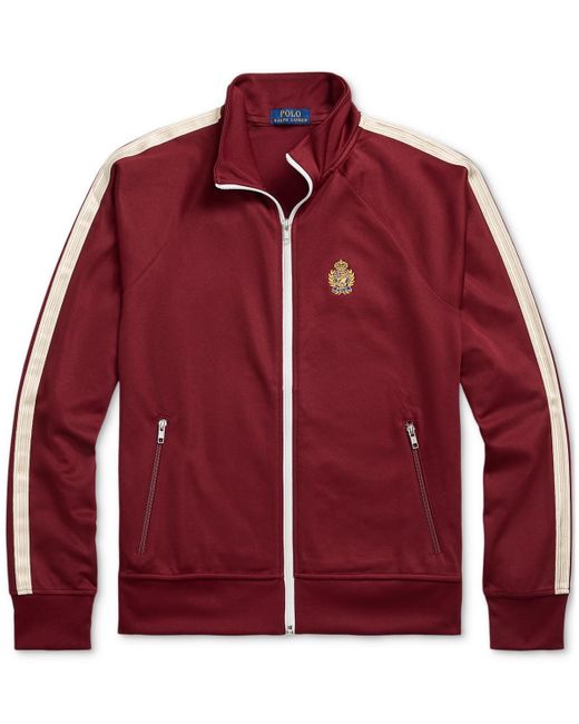 Polo Ralph Lauren Polo Crest Track Jacket in Red for Men | Lyst