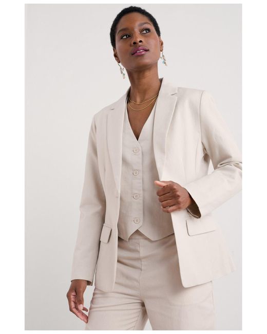 Seasalt Cornwall Erica Blazer in Natural | Lyst
