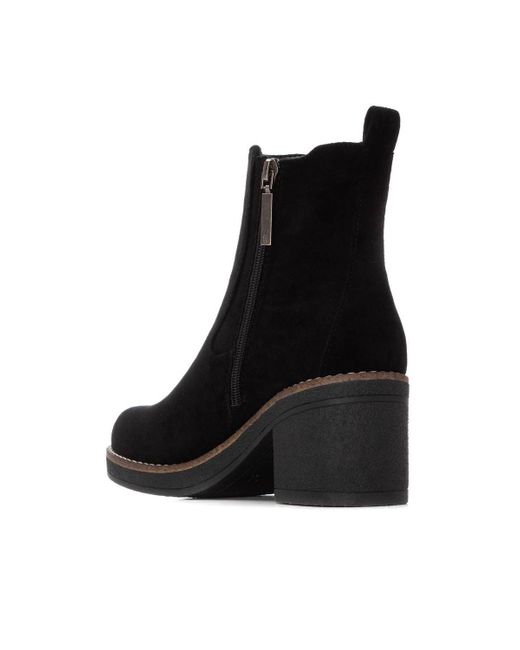 Xti Chelsea Suede Booties Refresh Collection By in Black | Lyst
