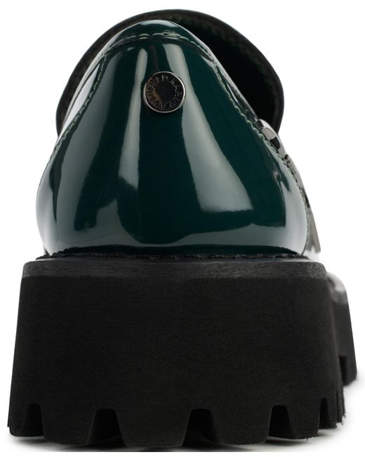 Karl Lagerfeld Gaston Rocker Almond Toe Lug Loafers in Green | Lyst