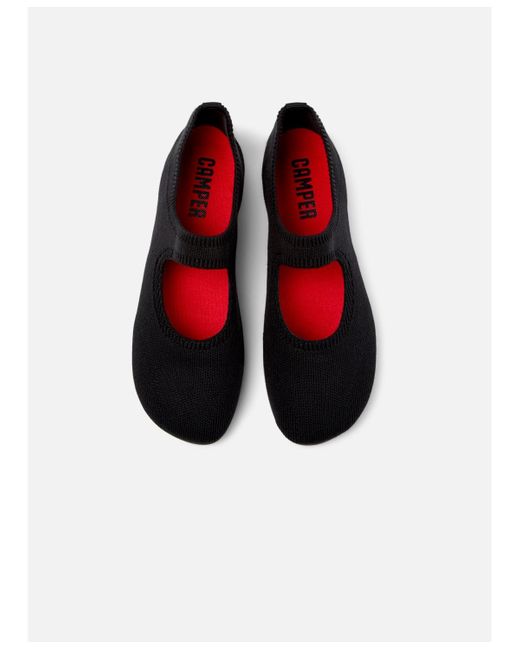 Camper Right Nina Technical Textile Flats in White | Lyst