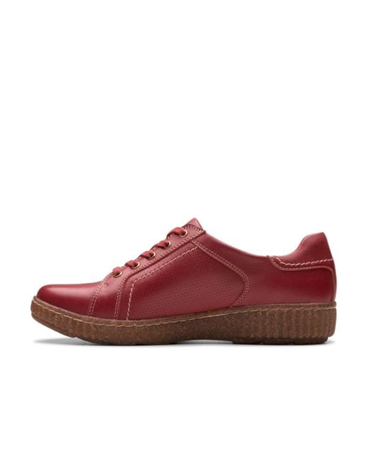 Clarks Collection Caroline Janna Shoes in Red | Lyst