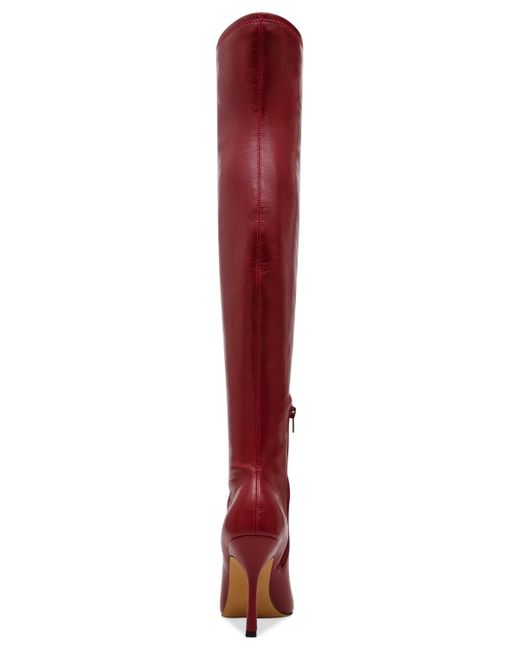 Steve Madden Lorinda Over-the-knee Stretch Boots in Red | Lyst
