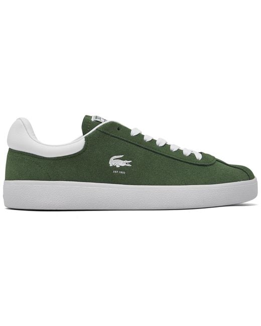 Lacoste Baseshot Suede Casual Sneakers From Finish Line in Green | Lyst