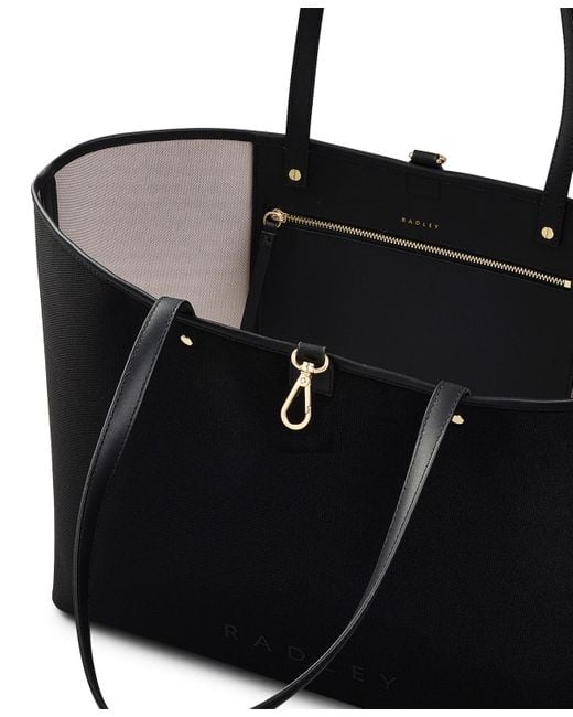 Radley Addison Lane Responsible Extra Large Open Top Tote Bag in Black ...