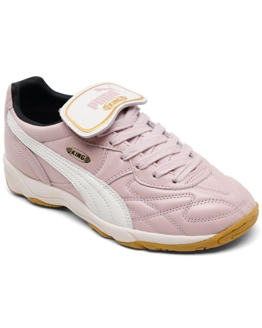 PUMA King Indoor Casual Sneakers From Finish Line in Pink | Lyst