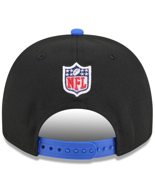 KTZ Black/royal Los Angeles Rams 2025 Nfl Draft A-frame 9fifty Snapback ...