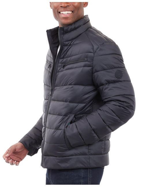 Michael Kors Quilted Full-zip Puffer Jacket in Blue for Men | Lyst