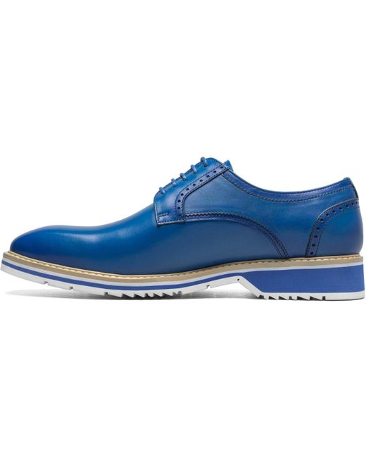 Stacy Adams Barringer Plain Toe Oxford in Blue for Men | Lyst