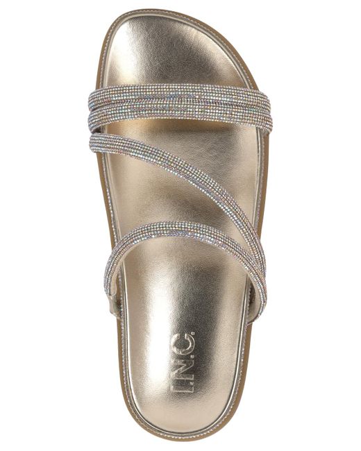 INC International Concepts Narah Pool Slides in Metallic | Lyst