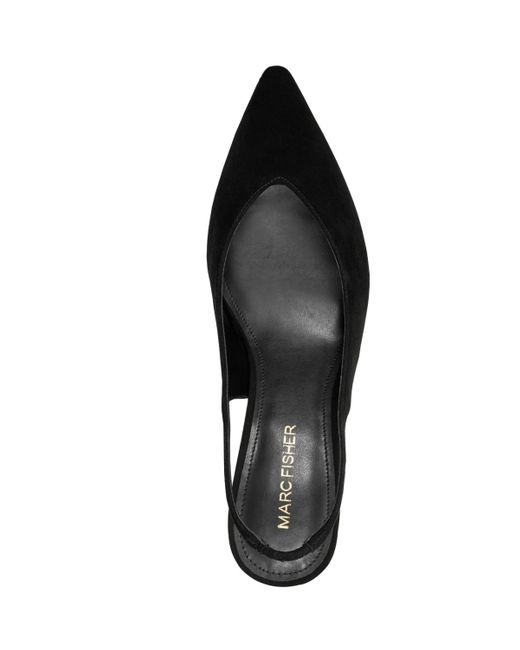 Marc Fisher Labela Slingback Kitten Heel Pumps in Black | Lyst