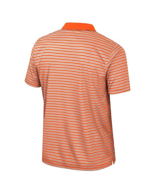Colosseum Athletics Syracuse Striped Polo Shirt in Orange for Men | Lyst