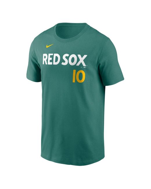 Nike Trevor Story Boston Red Sox 2025 City Connect Fuse Name Number T-shirt in Green for Men | Lyst