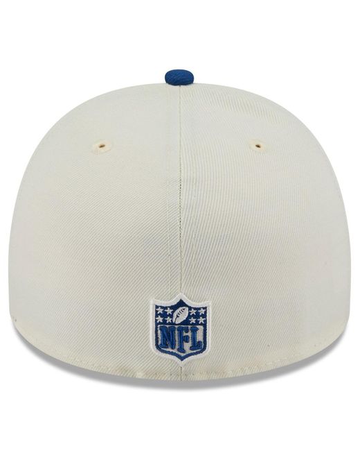 KTZ Cream/royal Indianapolis Colts 2025 Nfl Draft A-frame 59fifty ...