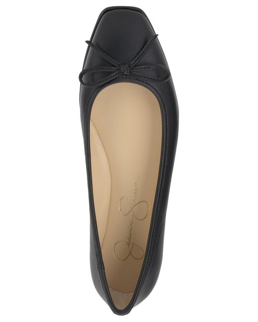 Jessica Simpson Vayrina Snip-toe Ballet Flats in Black | Lyst
