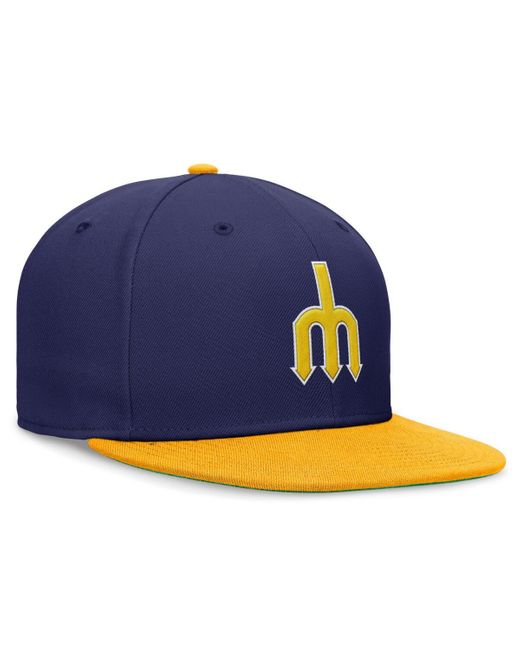 Nike Royal/gold Seattle Mariners Rewind Cooperstown True Performance ...