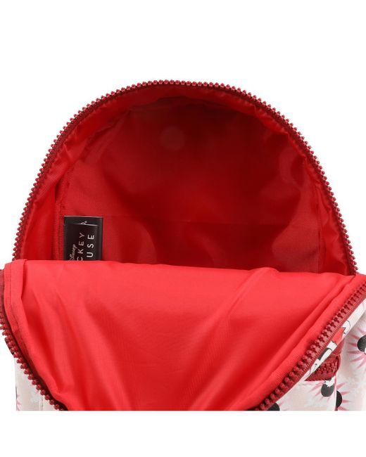 Disney Mickey Mouse Santa Mickey White 10.6" White Mini Backpack in Red ...