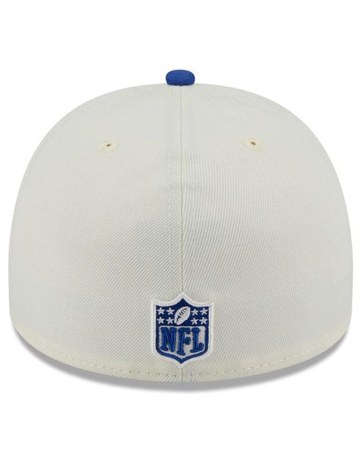 KTZ Cream/royal Buffalo Bills 2025 Nfl Draft A-frame 59fifty Fitted Hat ...