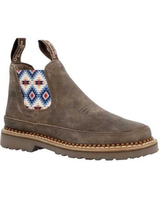 Georgia Boot Southwestern Romeo Shoe in Brown | Lyst