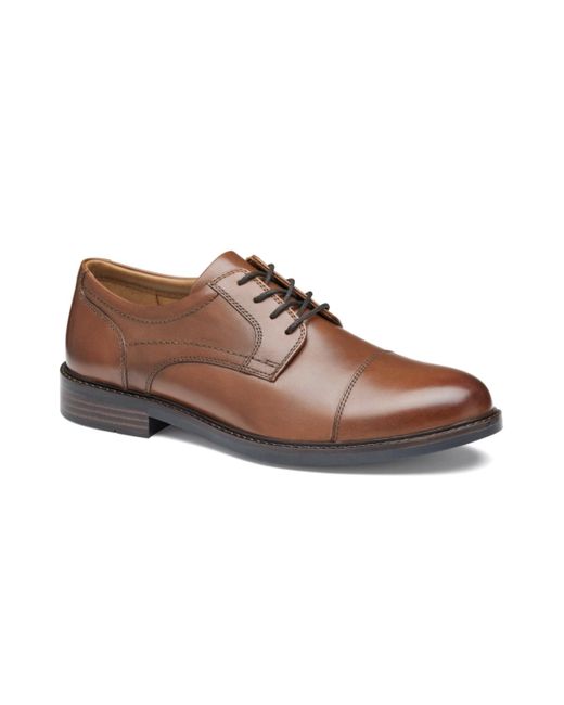 Johnston & Murphy Mason Cap Toe Shoes in Brown for Men | Lyst