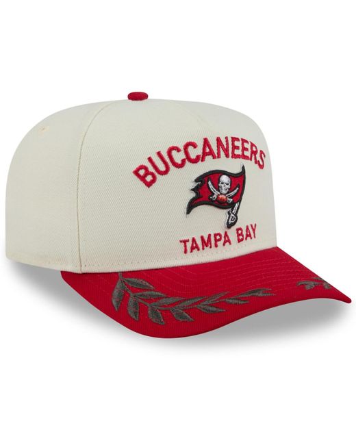 KTZ Cream/red Tampa Bay Buccaneers 2025 Nfl Draft A-frame 9fifty ...