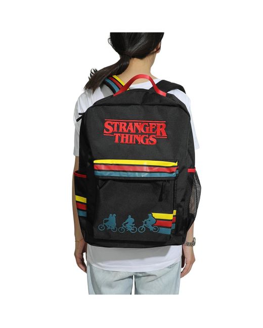 Stranger Things Logo & Silhouettes Black 18.5" Backpack | Lyst