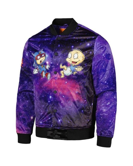FREEZE MAX Rugrats Nickelodeon Graphic Satin Full-snap Jacket in Blue ...