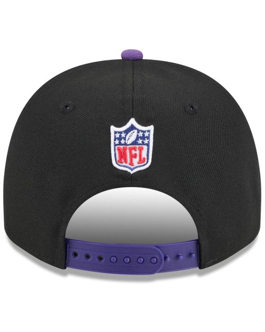 KTZ Black/purple Minnesota Vikings 2025 Nfl Draft A-frame 9fifty ...