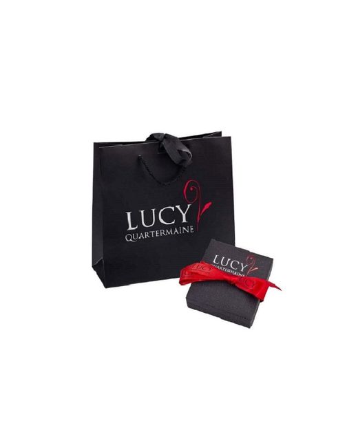 Lucy Quartermaine Open Skinny Drip Ring in Metallic | Lyst