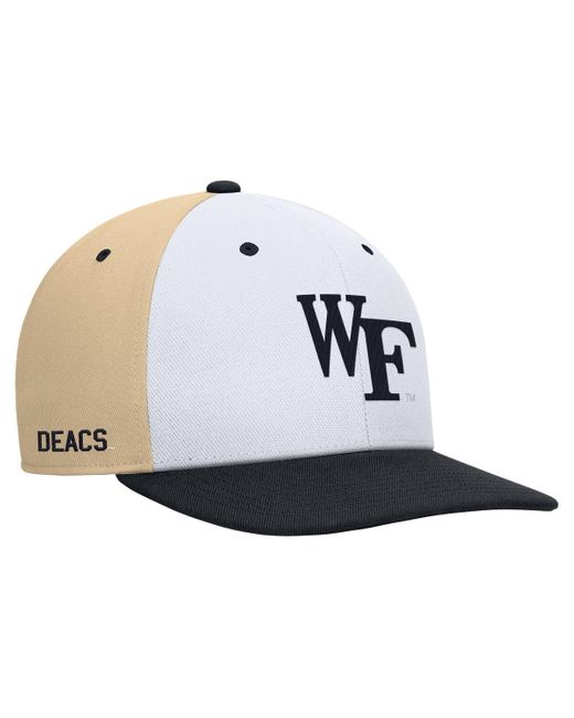 Nike White/gold Wake Forest Demon Deacons Pro Performance Snapback Hat ...