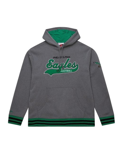 Mitchell & Ness Philadelphia Eagles Vintage Logo Snow Washed Fleece ...