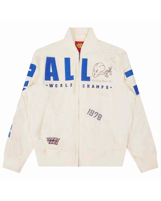 FREEZE MAX Bugs Bunny Looney Tunes Kickball Team Twill Full-zip Jacket ...