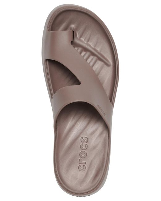 Crocs™ Getaway Platform Toe Loop Casual Sandals From Finish Line in ...