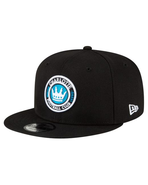 KTZ Charlotte Fc Club Logo 9fifty Snapback Hat in Black for Men | Lyst