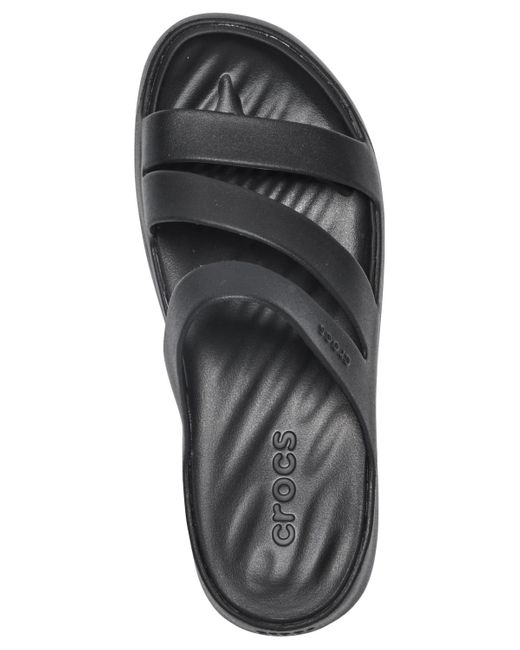 Crocs™ Getaway Casual Strappy Sandals From Finish Line in Black | Lyst