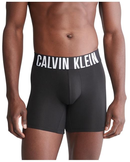 Calvin Klein Intense Power Micro Boxer Briefs in Black for Men | Lyst