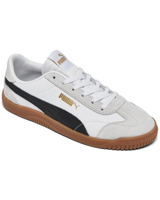 PUMA Club 5v5 Suede Casual Sneakers From Finish Line in White | Lyst