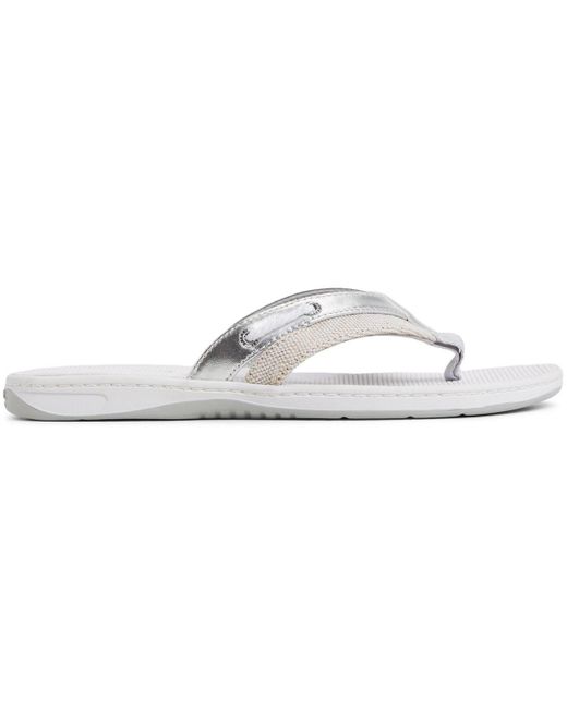 Sperry Top-Sider Sable Fish Thong Slip-on Sandals in White | Lyst