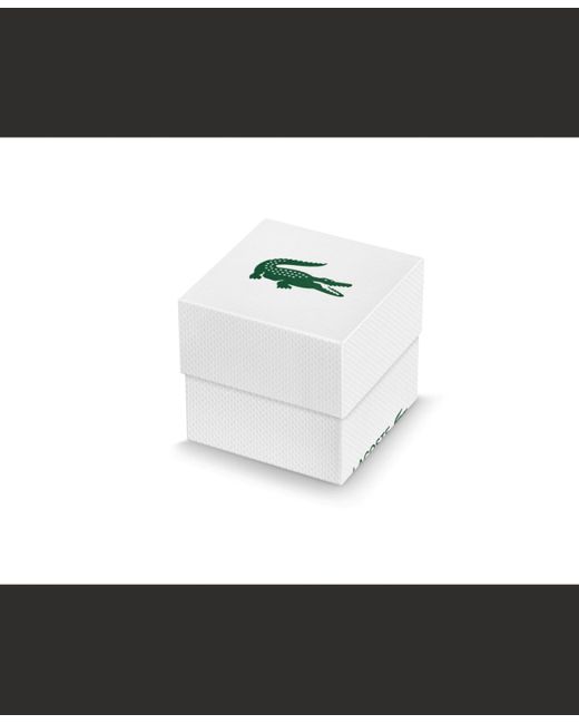 Lacoste Gift Set Leather Strap Watch 42mm in Black for Men | Lyst