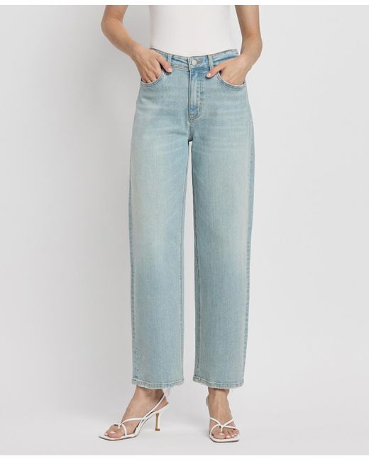 Flying Monkey High Rise Barrel Leg Jeans in Blue | Lyst