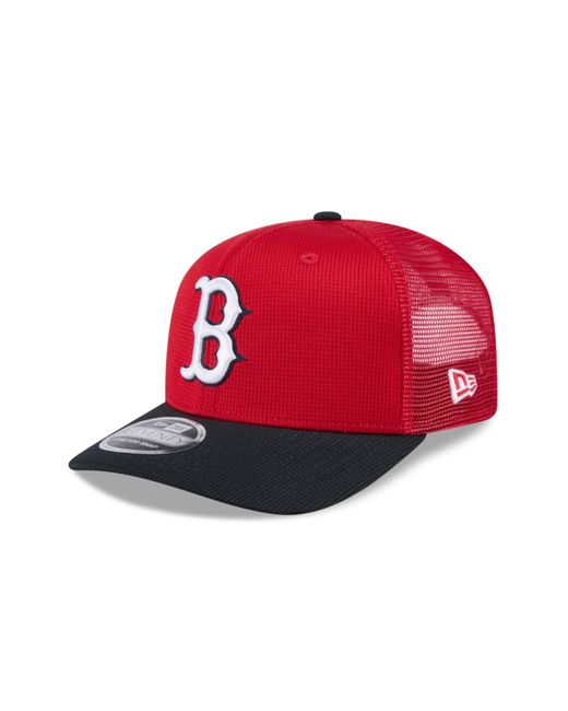 KTZ Boston Sox 2025 Spring Training 9seventy Stretch-snap Hat in Red ...