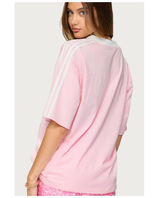 Edikted San Diego Oversized T Shirt in Pink | Lyst