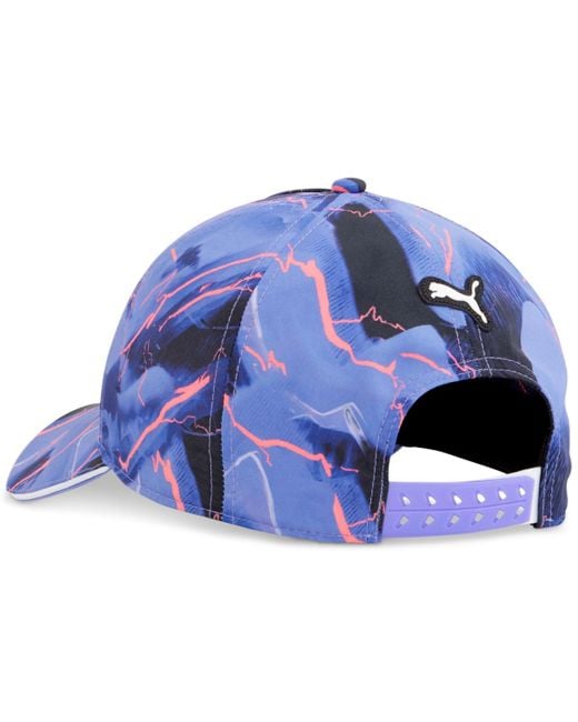 PUMA Neon Pattern F1 Snapback Cap in Black for Men | Lyst