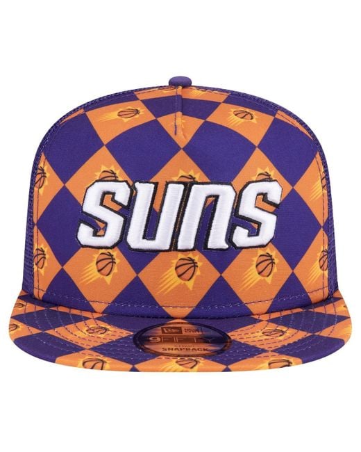 KTZ Phoenix Suns Seeing Diamonds A-frame Trucker 9fifty Snapback Hat in ...
