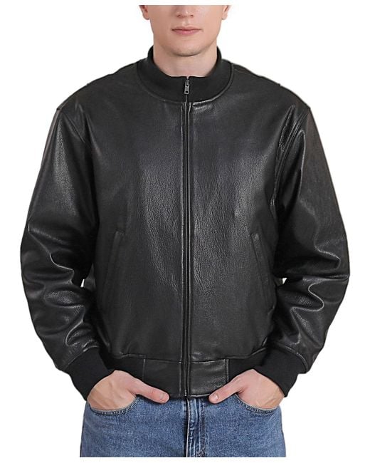 Landing Leathers Men Wwii Leather Tanker Jacket in Gray for Men | Lyst