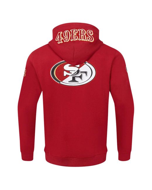 Pro Standard San Francisco 49ers Split Logo Double Knit Full-zip Hoodie ...
