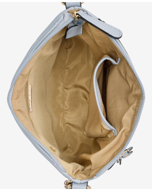 Giani Bernini Small Quilted North South Crossbody in Blue | Lyst