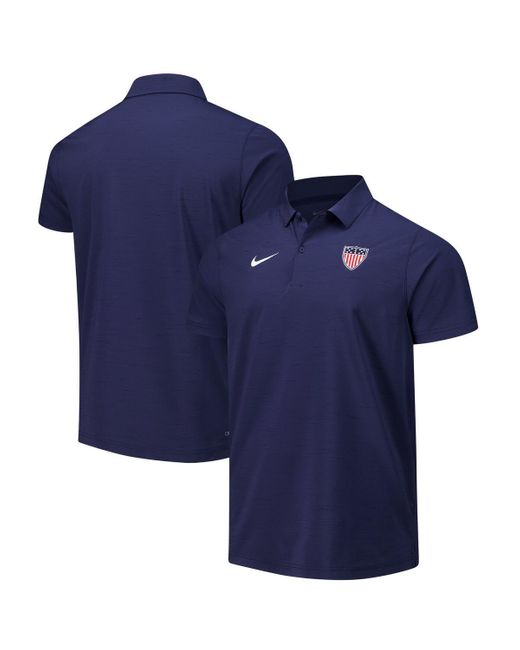 Nike Team Usa Woven Performance Polo in Blue for Men | Lyst