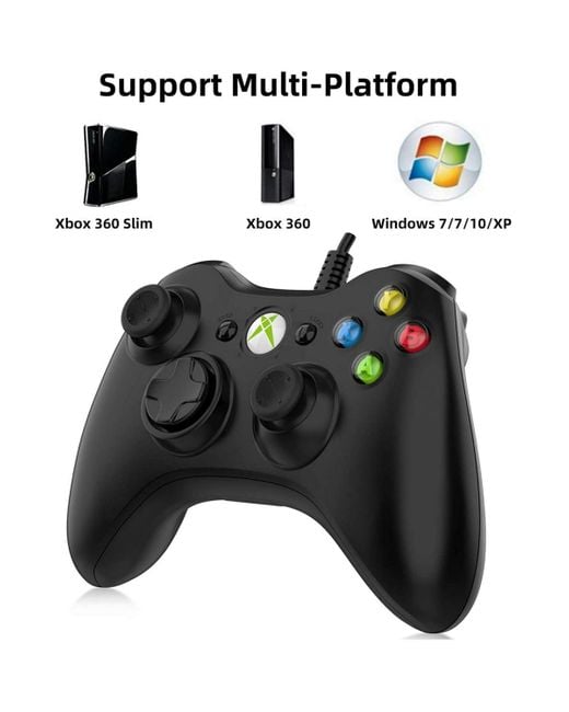 Doyo Wired Pc Game Controller Joystick Gamepad Double Motor Vibration ...