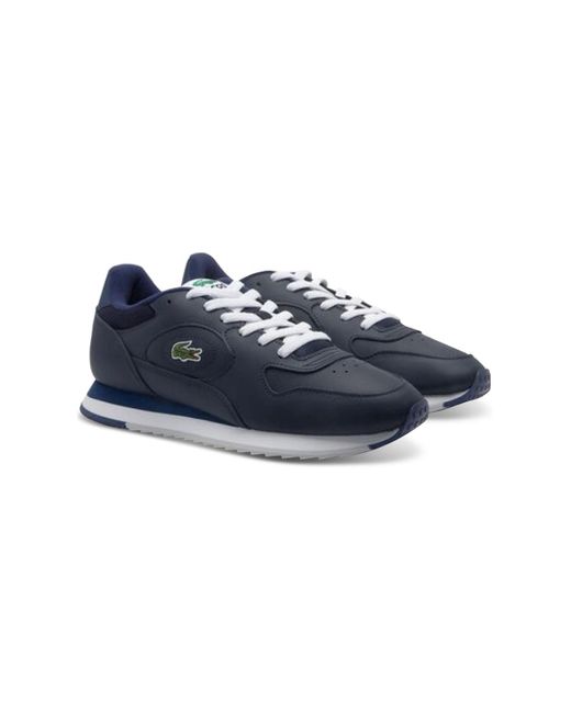 Lacoste Linetrack Lace-up Sneakers in Blue for Men | Lyst